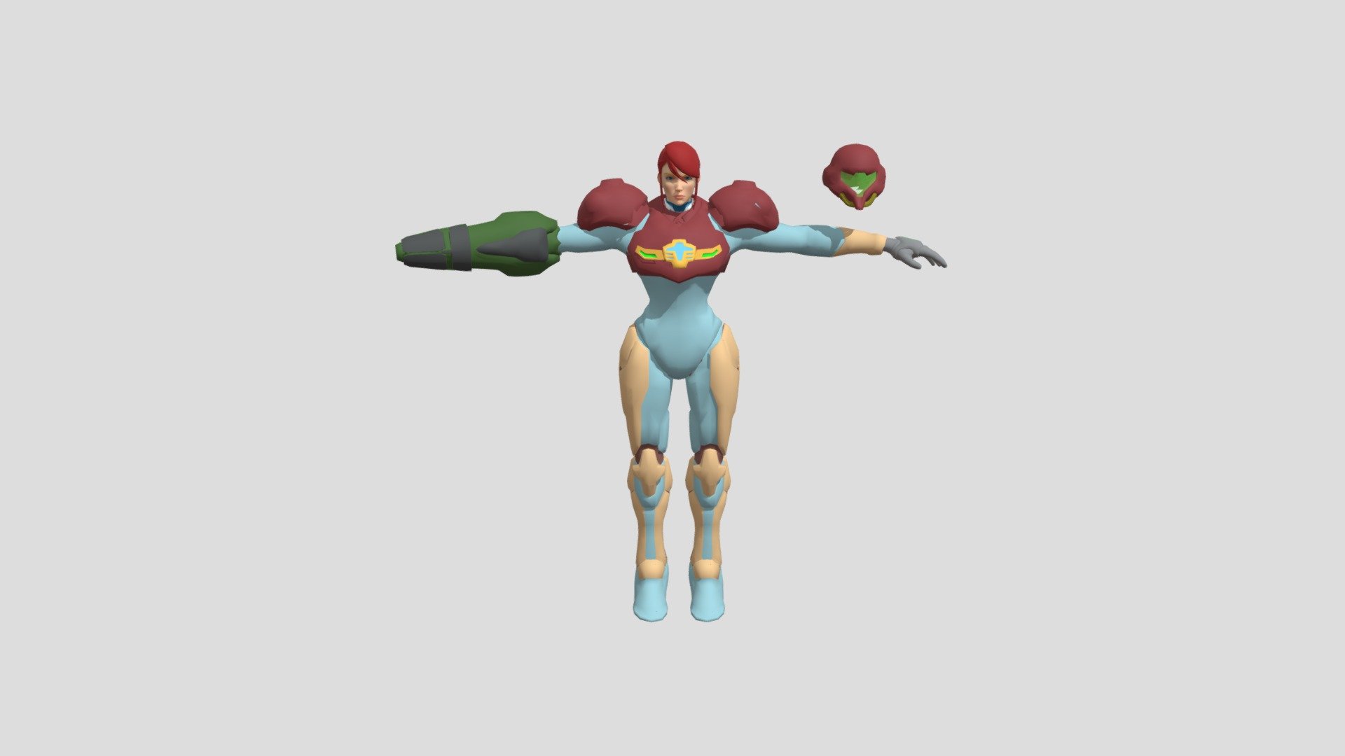 Samus Aran Redhead - Download Free 3D model by dj256 [8e1d951] - Sketchfab
