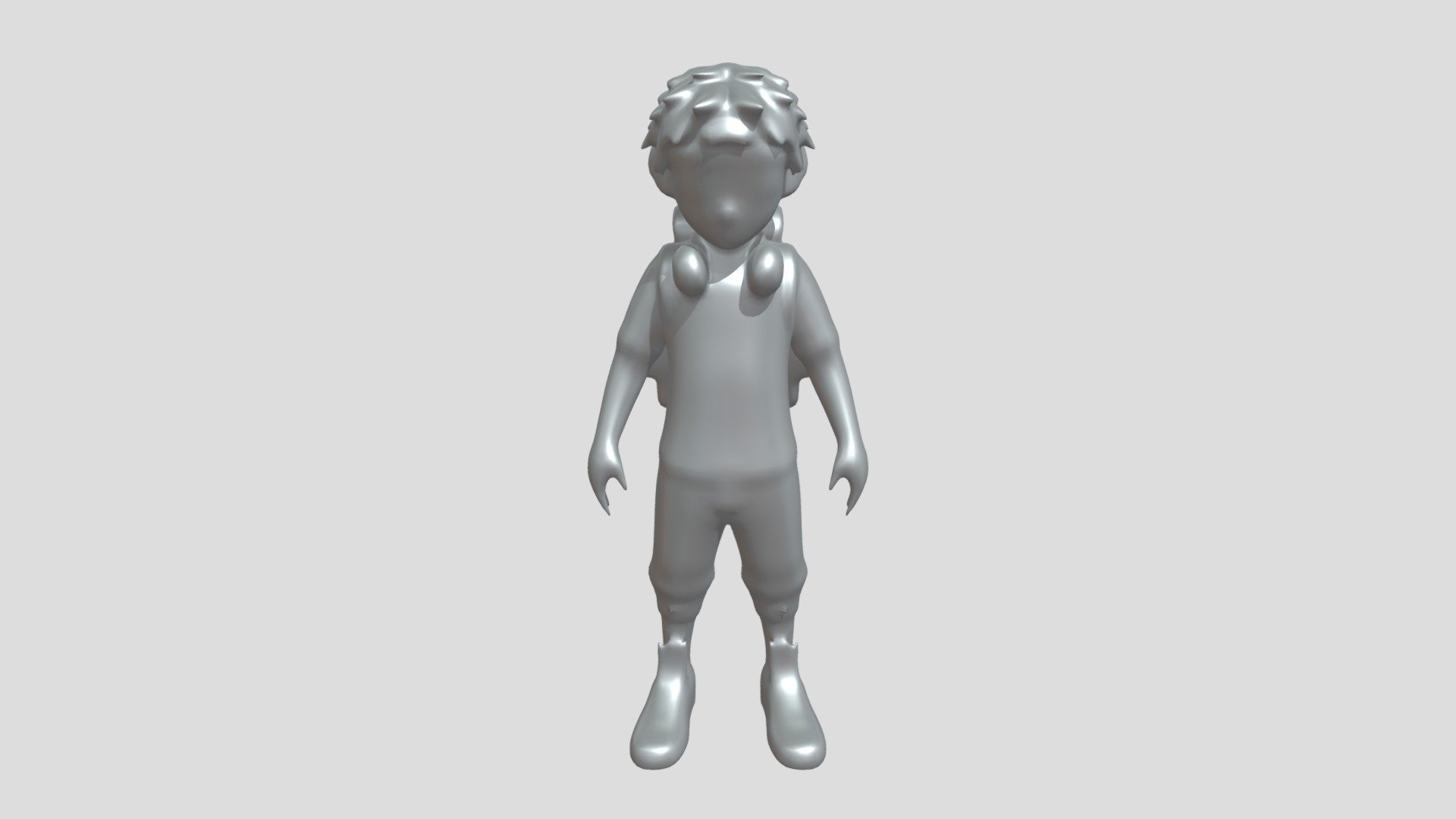 stylish cartoon character - 3D model by mergenforest [8e1f7b1] - Sketchfab