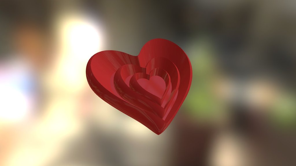 Triple Heart - 3D model by yourrussia24 [8e23d0c] - Sketchfab
