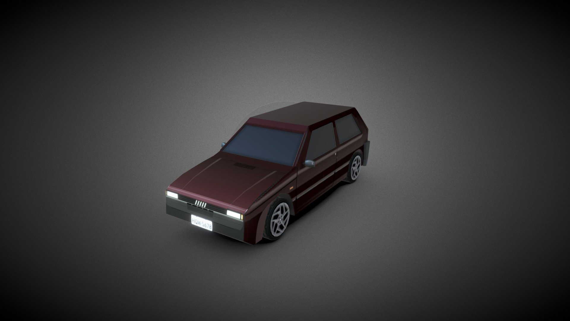 Fiat Uno - 3D model by Romulo.Godinho [8e24259] - Sketchfab