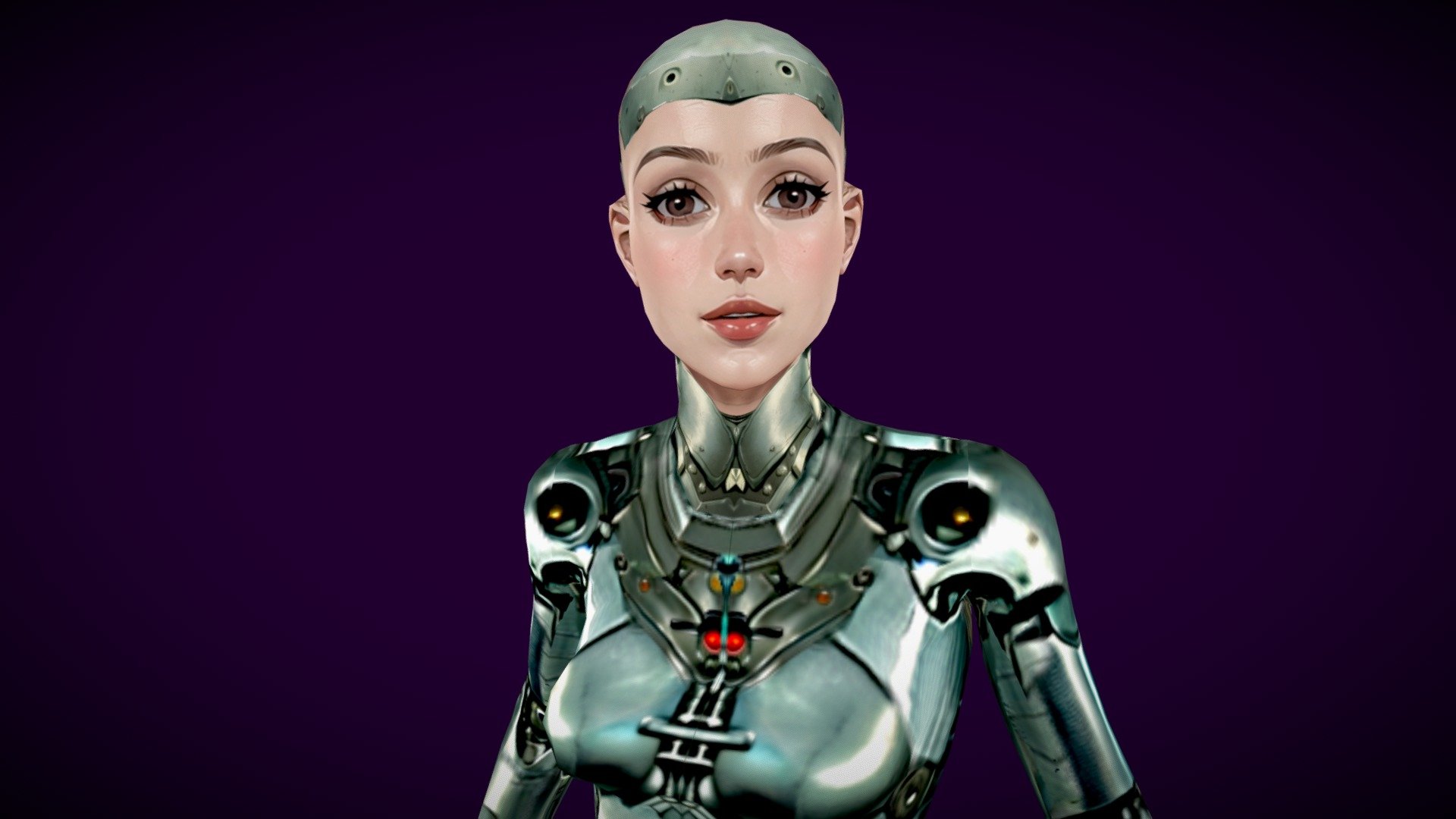 Female Cyborg Character (Rigged) - Buy Royalty Free 3D model by the ...
