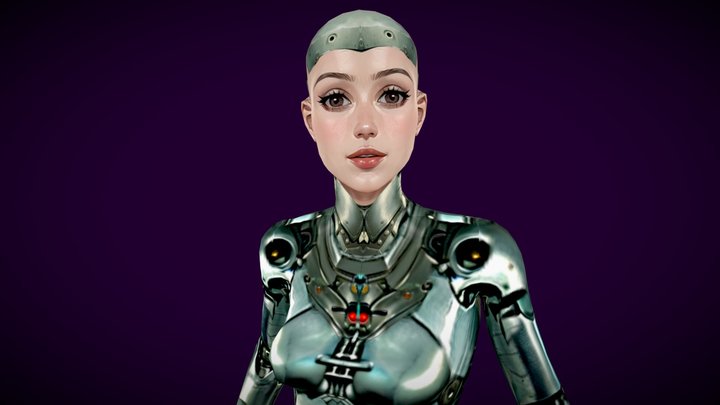 Female-robot 3D models - Sketchfab
