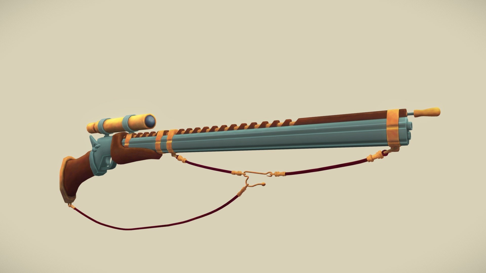 Stylized Gun - 3D model by Matte93 (@Matteo.DeS) [8e2635f] - Sketchfab
