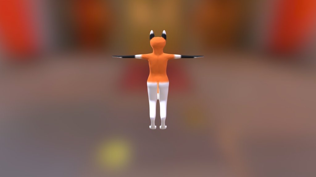 My first anthro - 3D model by QueenBee [8e28705] - Sketchfab
