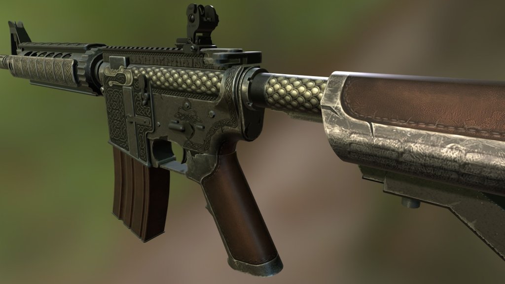 M4A4 | Celtic Serpent - 3D model by KASIworkshop [8e28e46] - Sketchfab