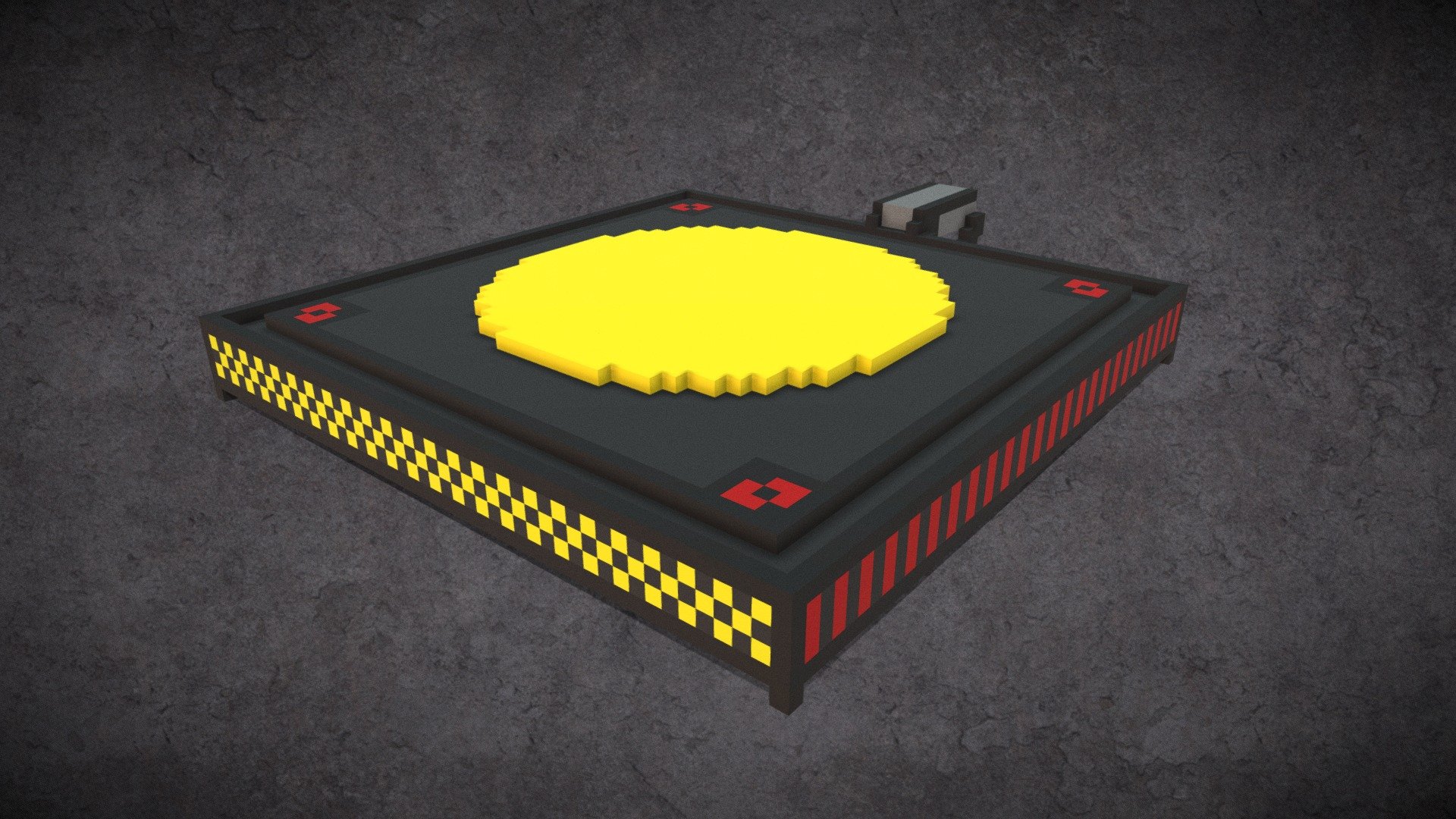 Voxel Jump Pad 4 - By Velivian Fesothe - 3D model by Velivian Fesothe ...