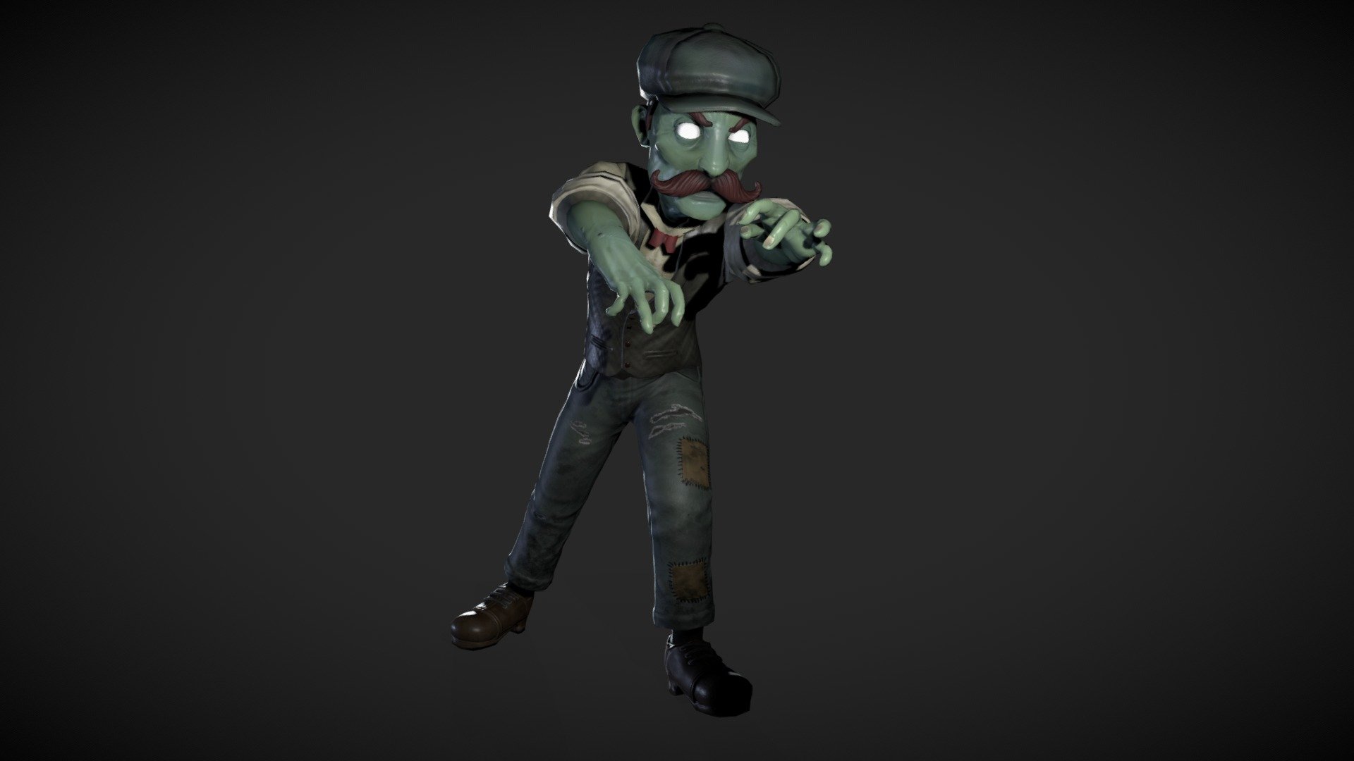 Victorian era stylized zombie - 3D model by Delko (@delko007) [8e2a04a ...