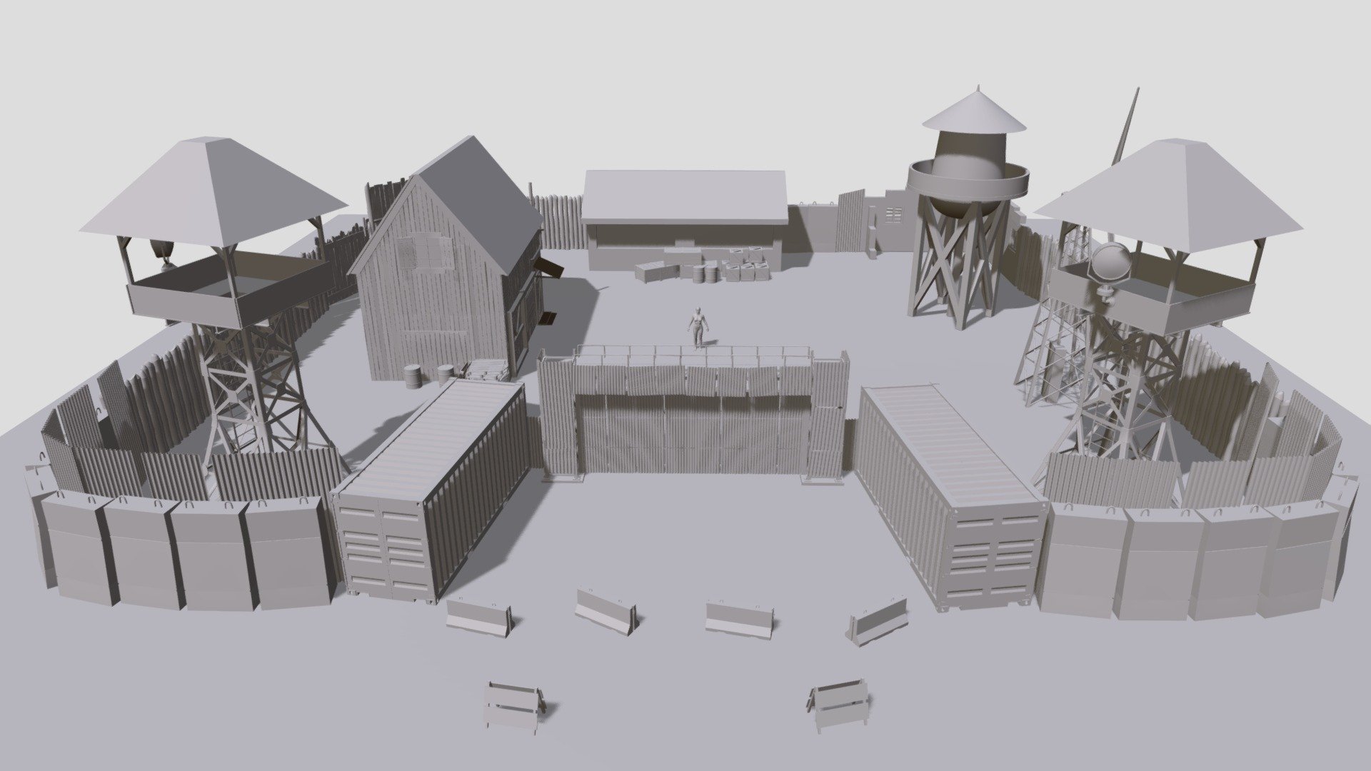 blocking - 3D model by Viitaliy (@pioner314) [8e2b322] - Sketchfab