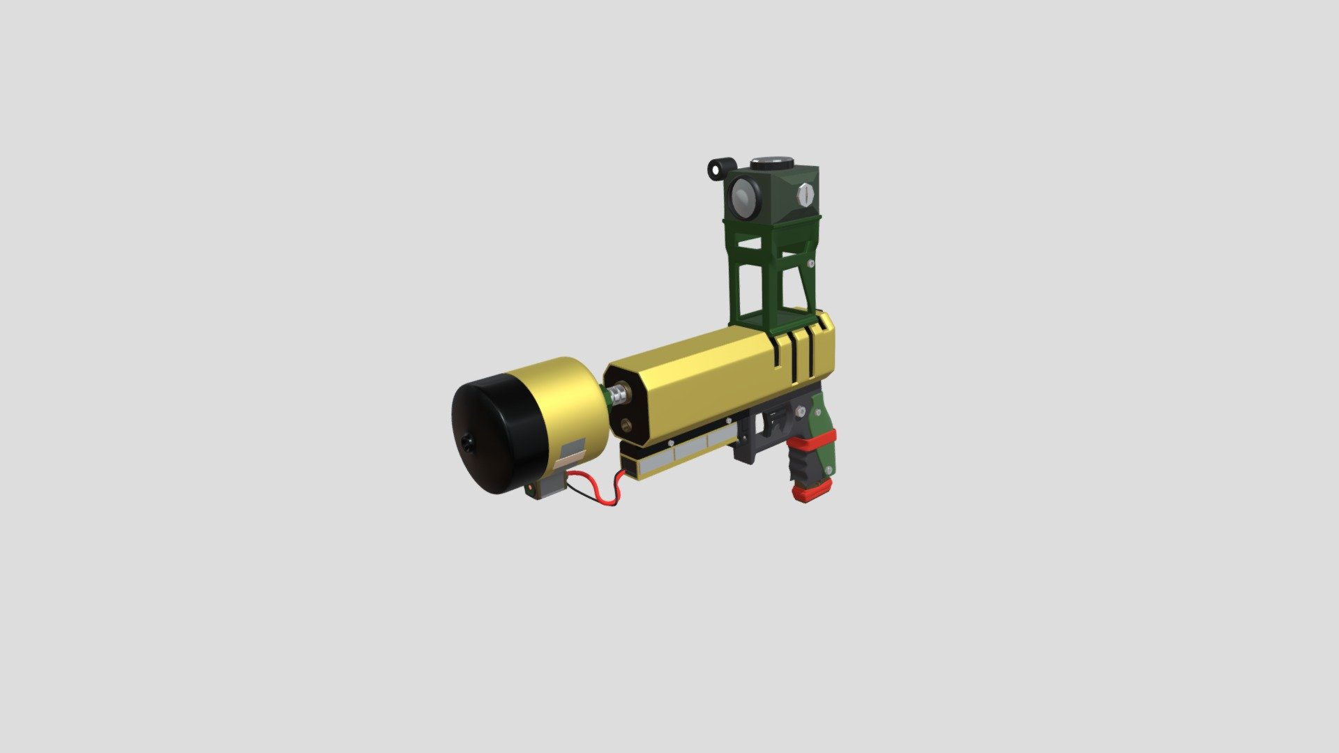Future Punk Gun - 3D model by JaviSanzArt [8e2e403] - Sketchfab