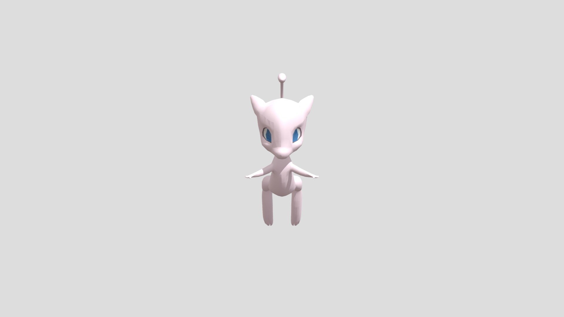 Fanart (?) Mew - Download Free 3D model by zorochii [8e31386] - Sketchfab