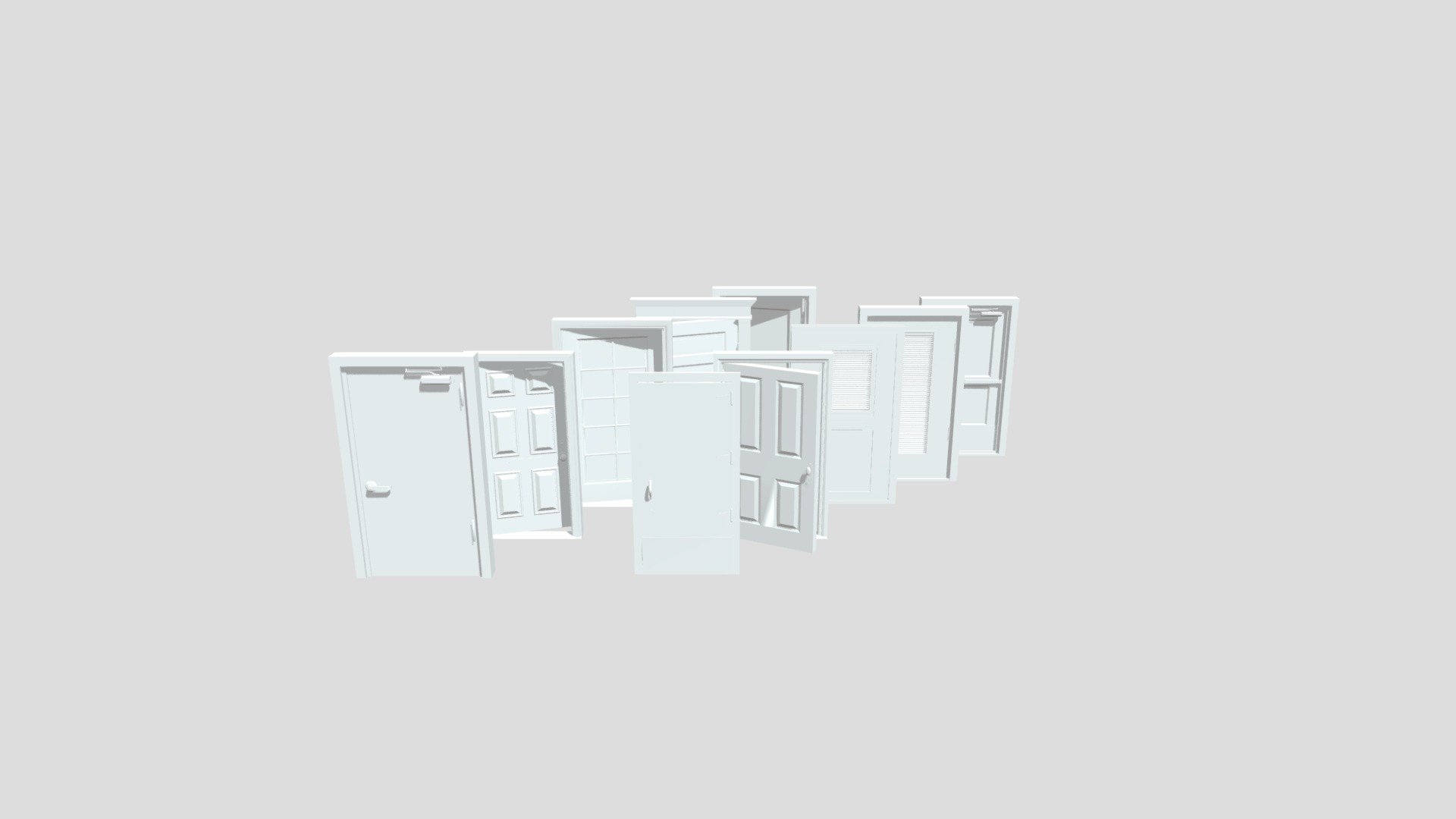 Doors Asset Pack - 3D model by Tomik3d [8e3229e] - Sketchfab