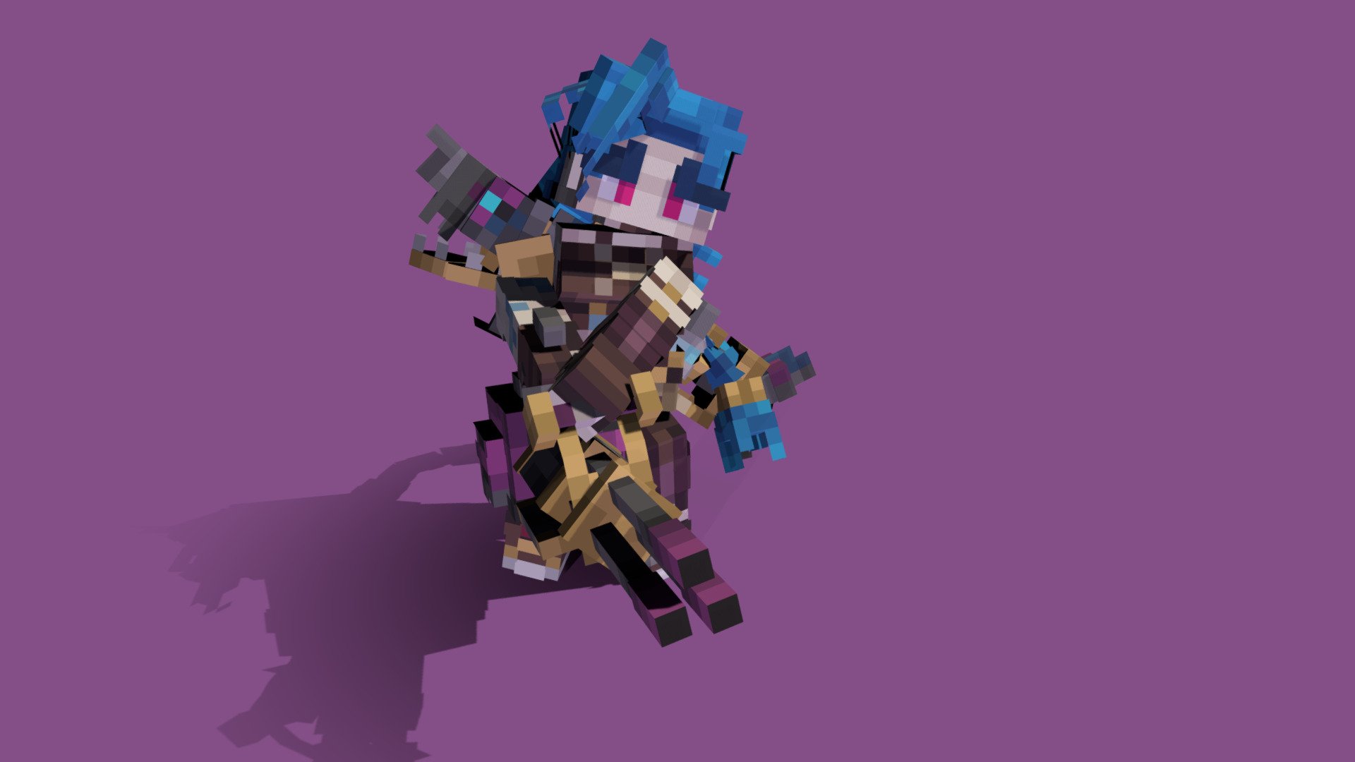 Jinx - Arcane - 3D model by gumelthemodeler [8e33147] - Sketchfab