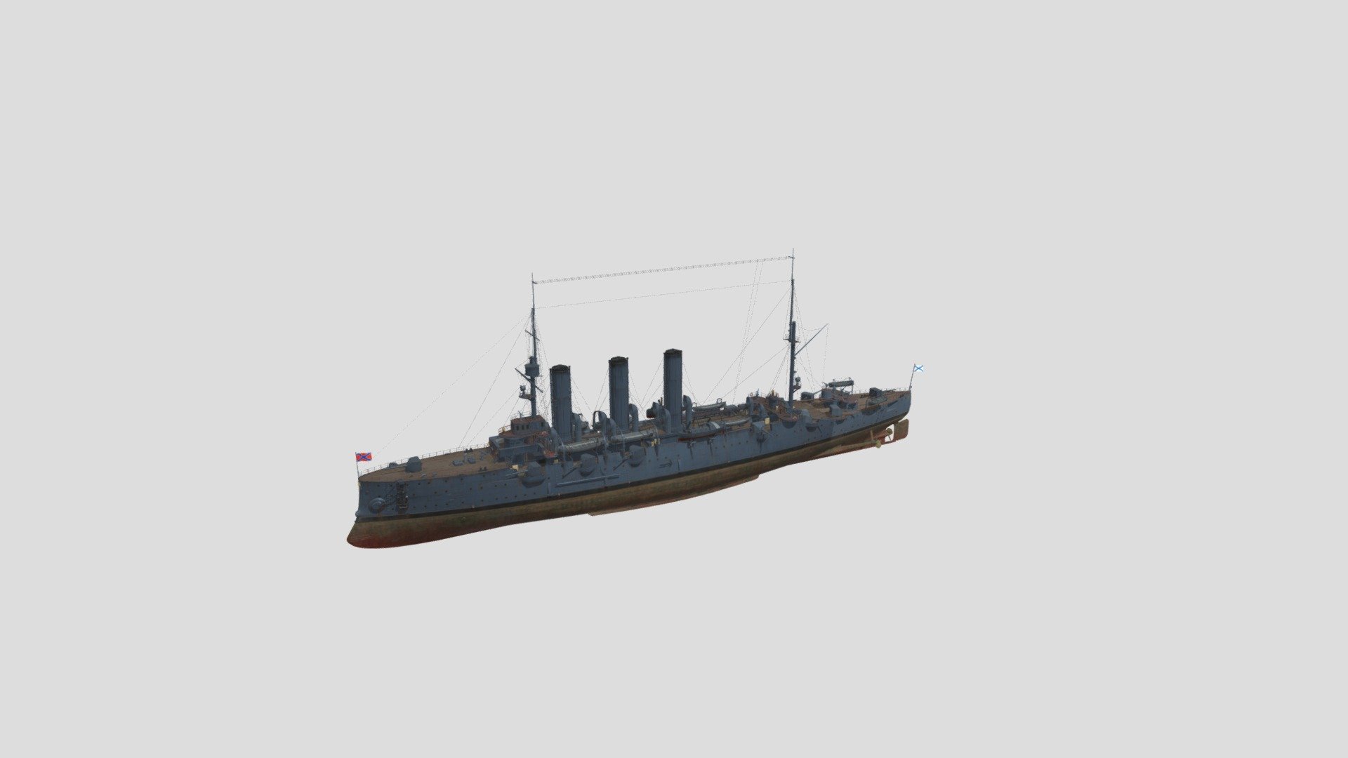 Cruiser Aurora - 3D model by Stepan Kara (@stocktrajer) [8e3349a ...