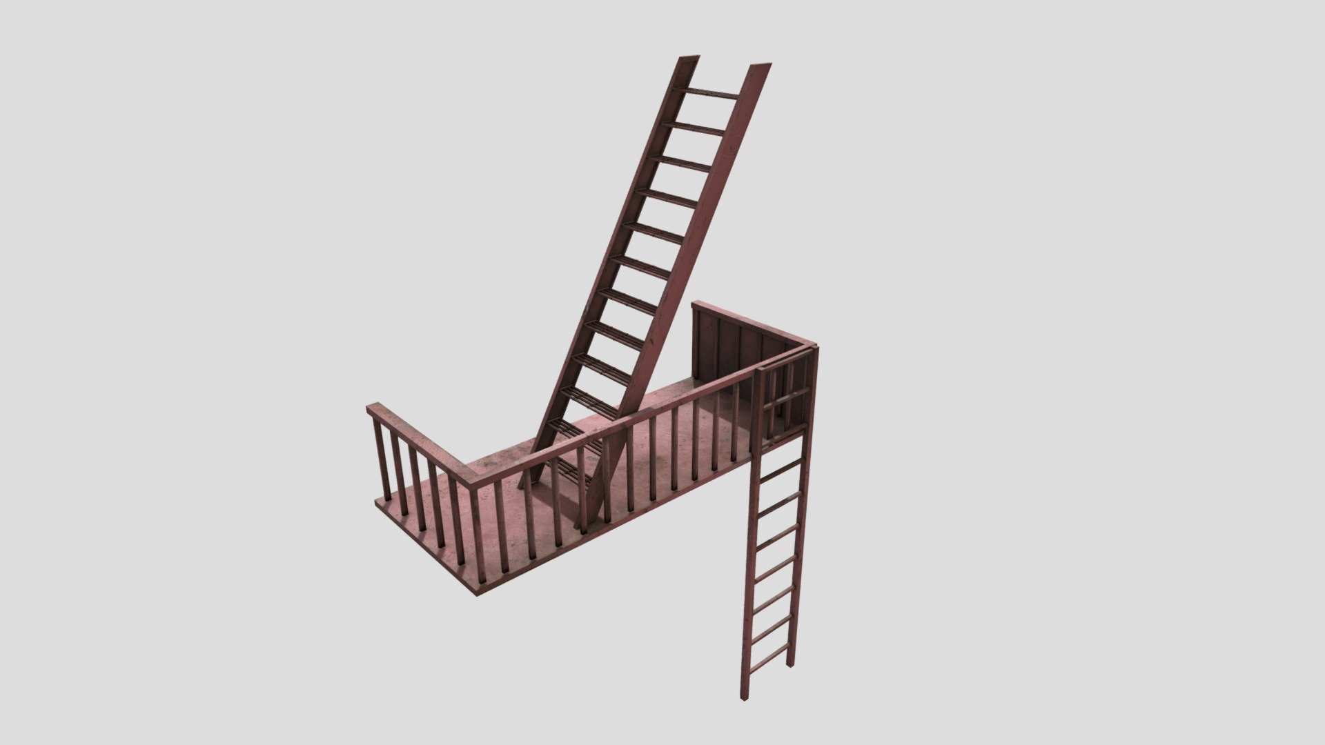 Fire escape - Download Free 3D model by suvorovtim [8e33b01] - Sketchfab