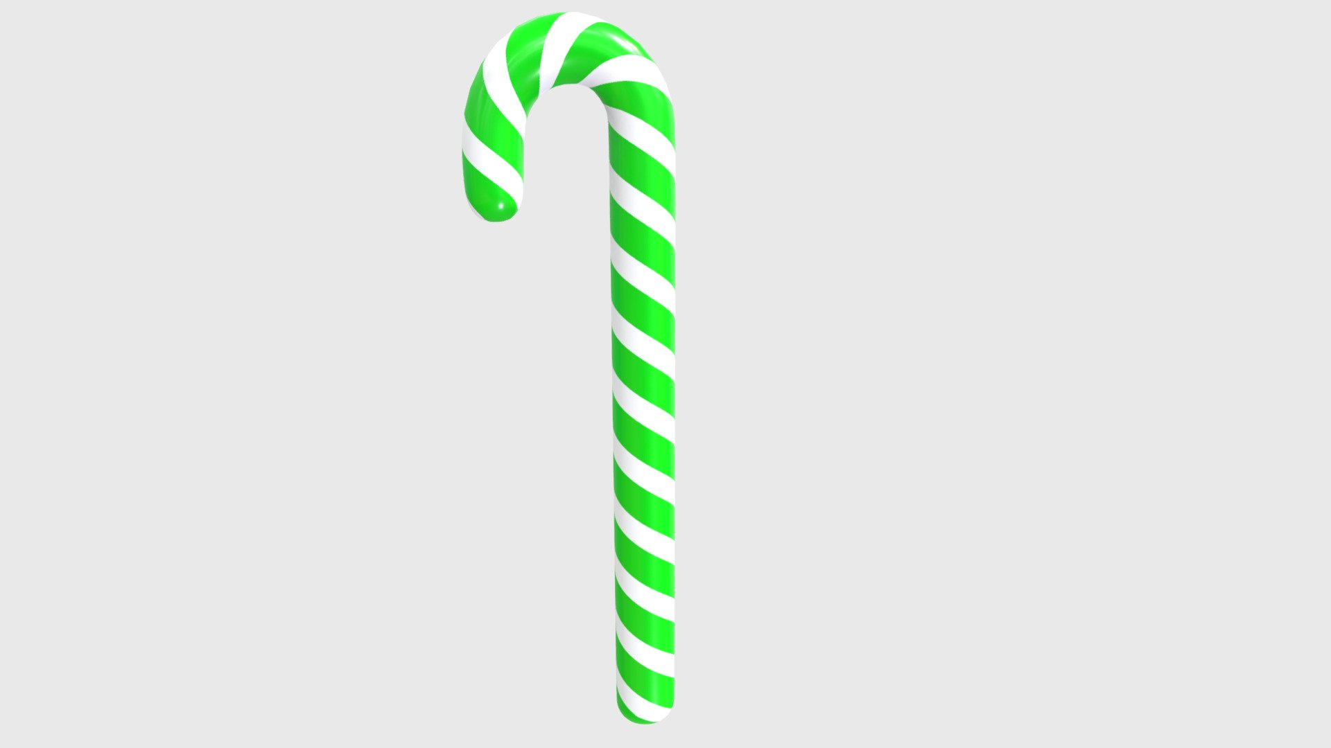 Candy Cane Prop (green) - Download Free 3D model by BojackArt [8e34e79 ...