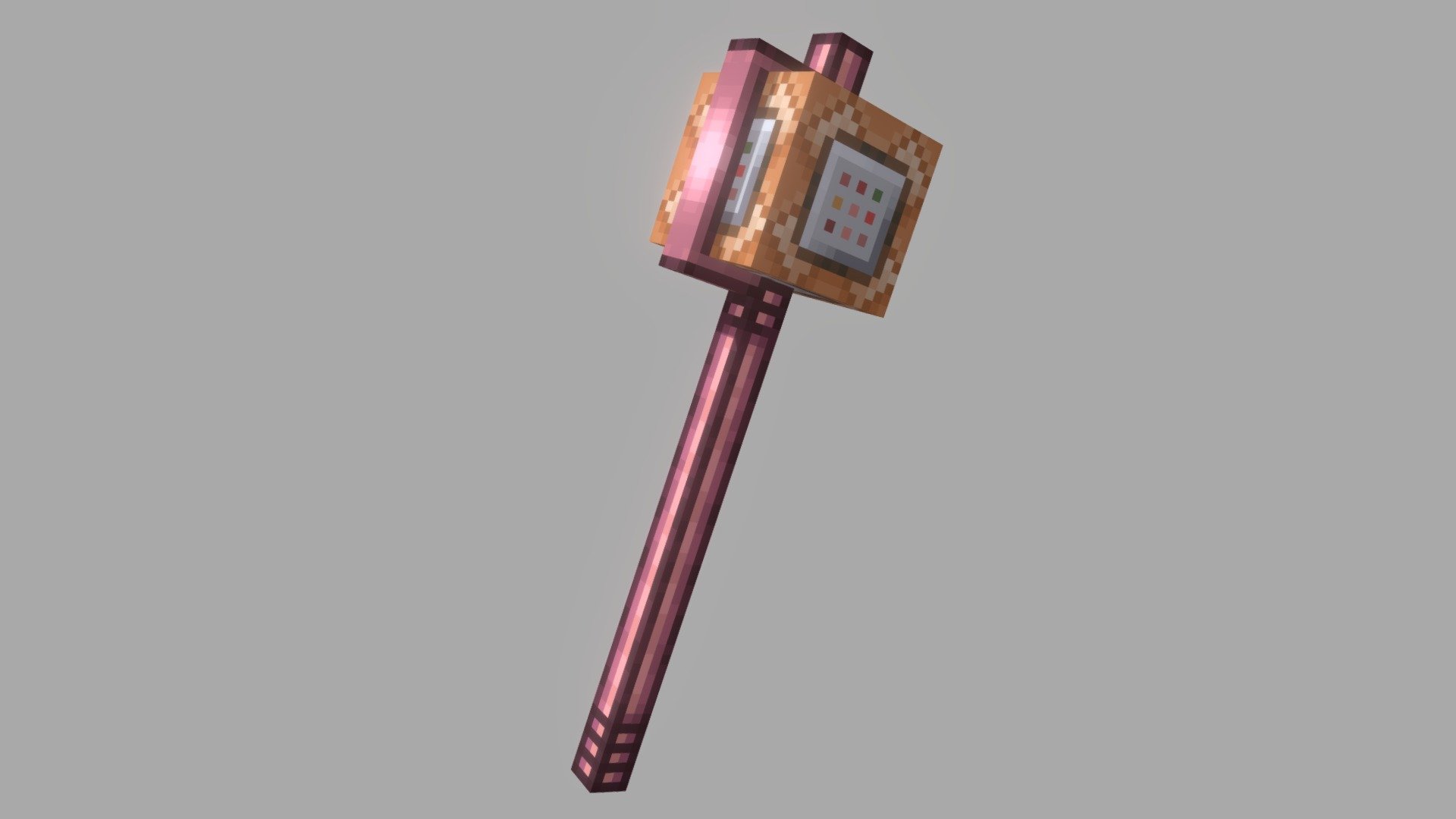 Staff with command block - Download Free 3D model by Dandrrick_archive ...