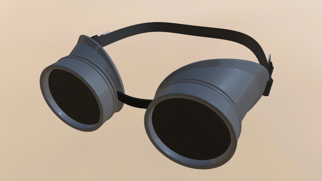 Steampunk Goggles - 3D model by Andreas Paul (@andreas_paul) [8e38f82 ...