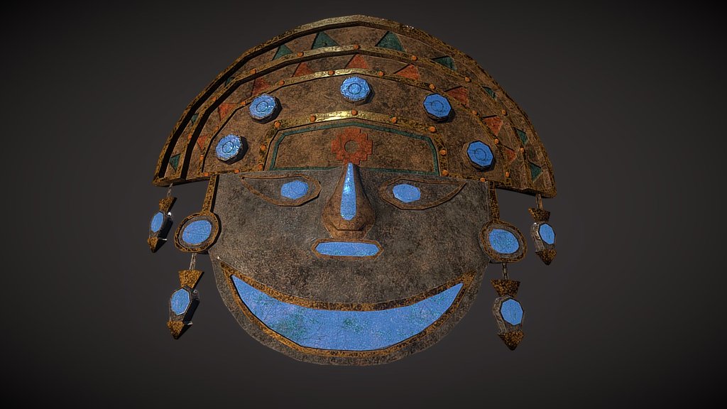 Inca Mask - 3D model by rufiliusvdsloot [8e3a0a5] - Sketchfab