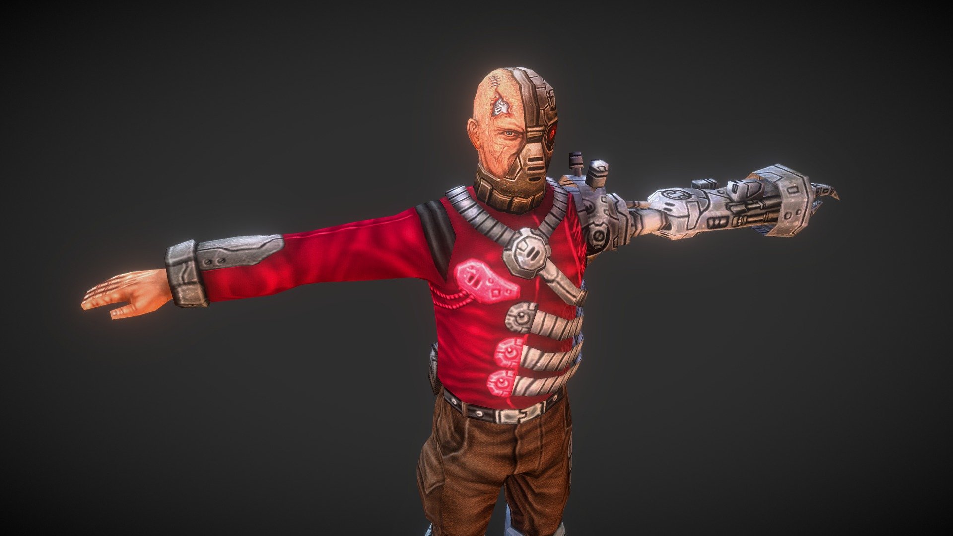 Cyborg - 3D model by dezan [8e3a429] - Sketchfab
