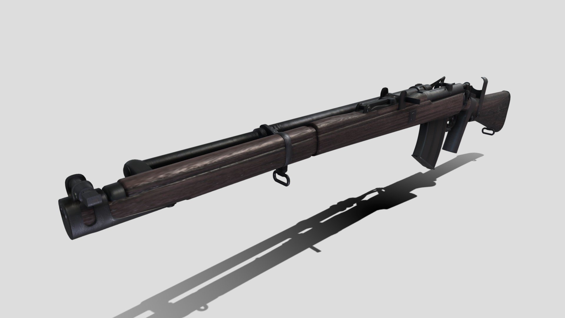 Howell automatic rifle - 3D model by bibibibirite [8e3a4e6] - Sketchfab