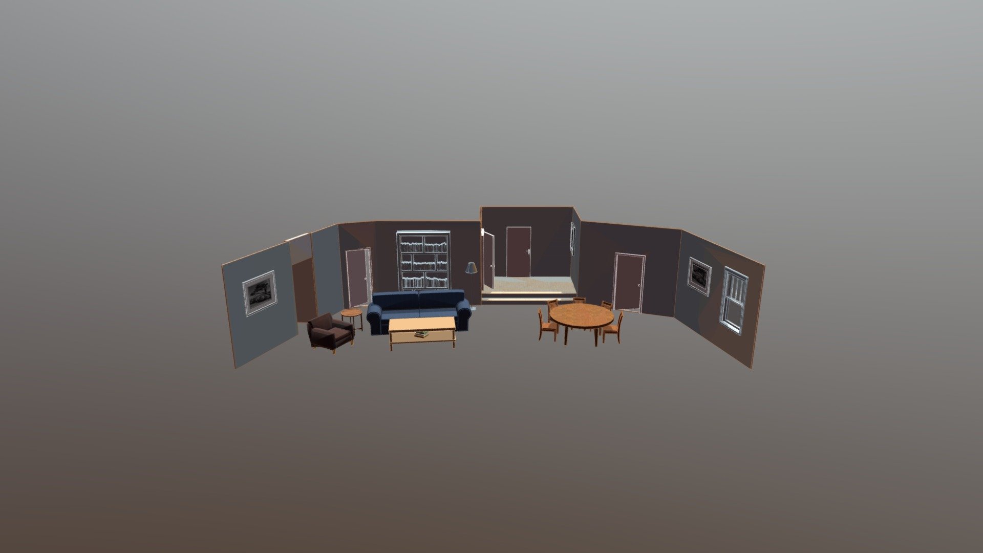 Portfolio - The Odd Couple Set Obj - 3D model by reidj3 [8e3b33c ...