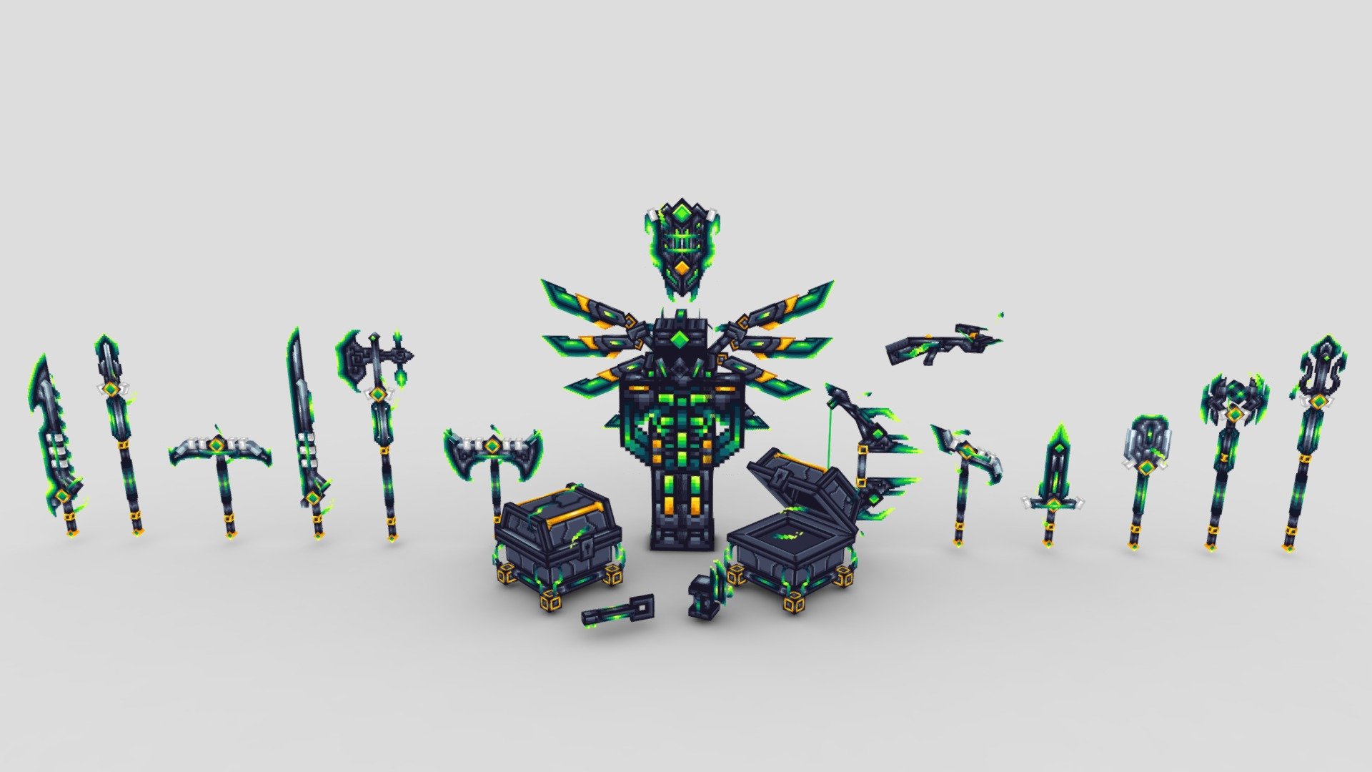 Emissary Set - Buy Royalty Free 3D model by EliteCreatures [8e3fa3e] - Sketchfab Store