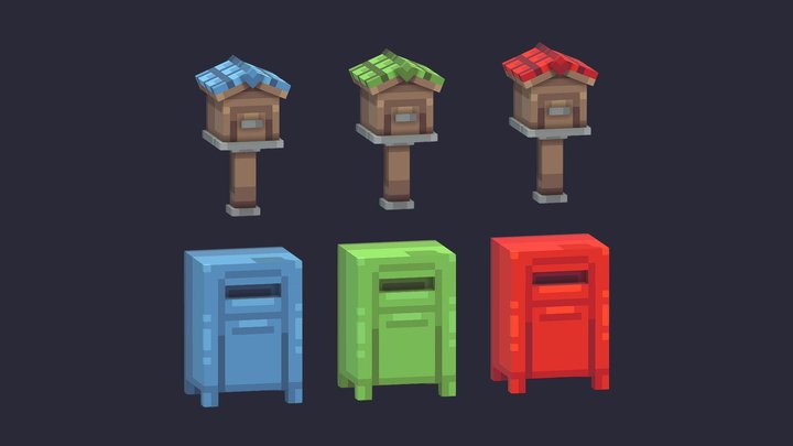 Mailboxes 3D models - Sketchfab