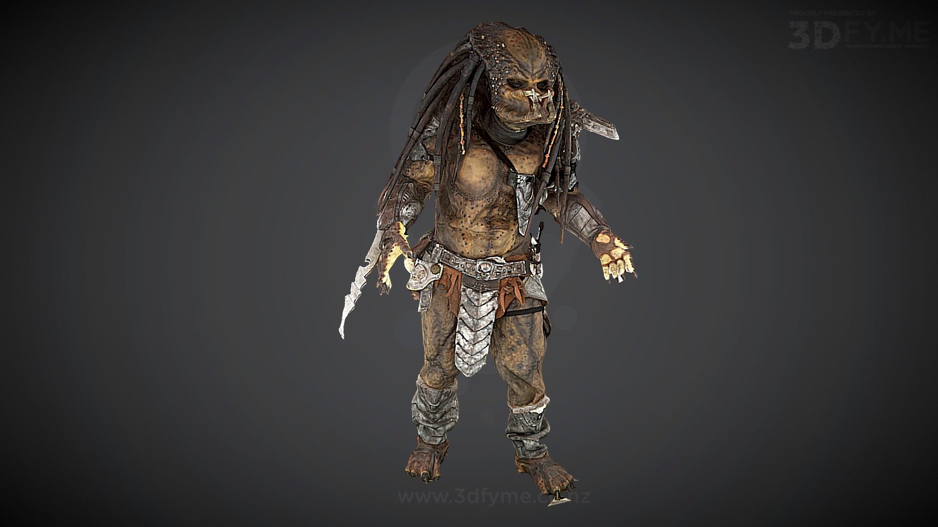 Predator cosplay by Lynette Lope (raw scan) - 3D model by 3Dfy.me New ...
