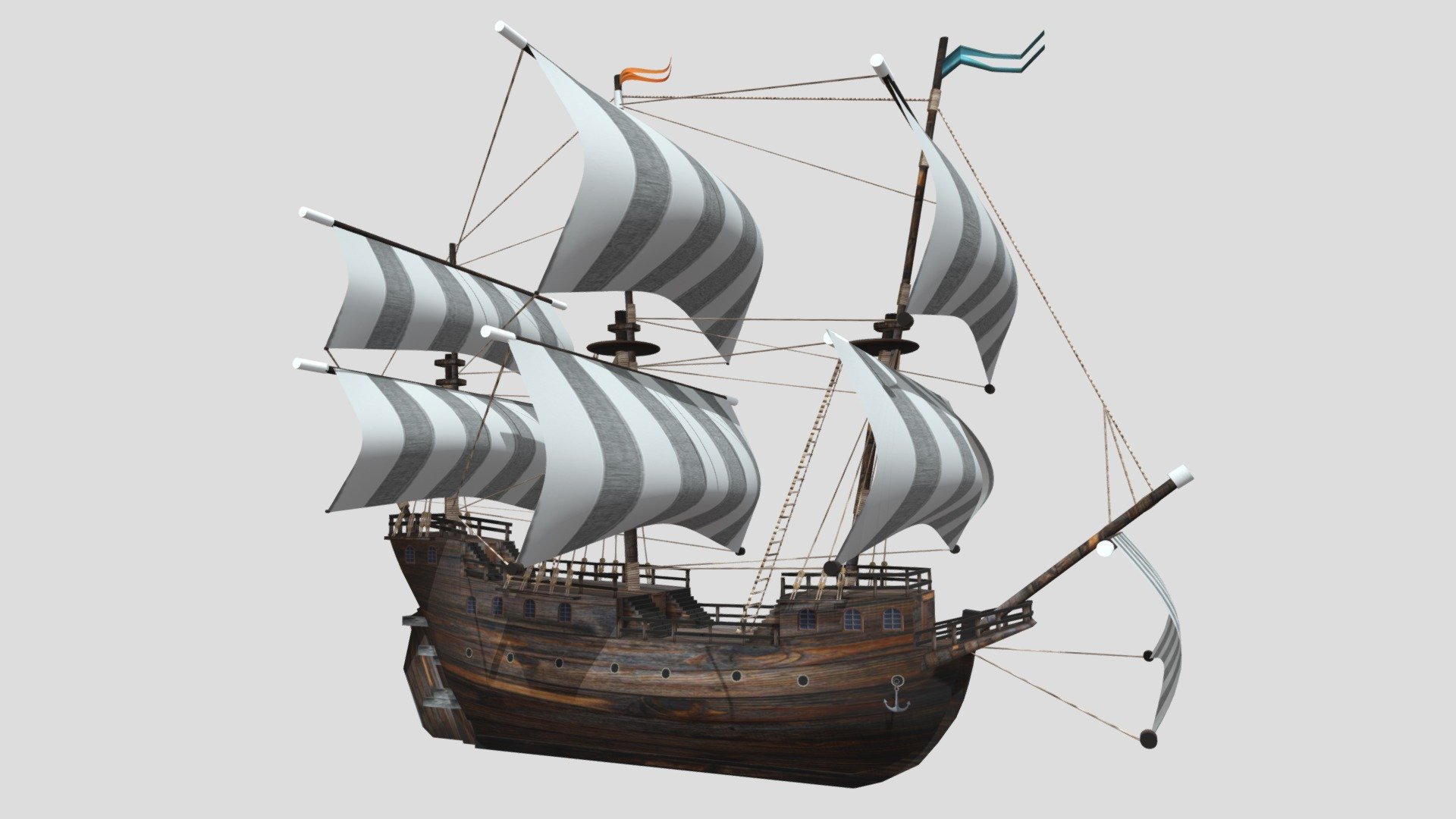 Ship BB - Download Free 3D model by gogiart (@agt14032013) [8e44fb0] - Sketchfab