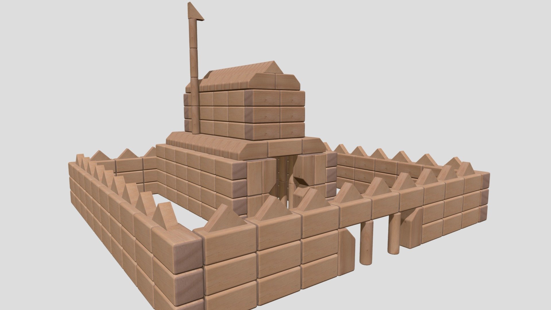 Unit Block Castle - Download Free 3D model by Jack Irwin Miller ...