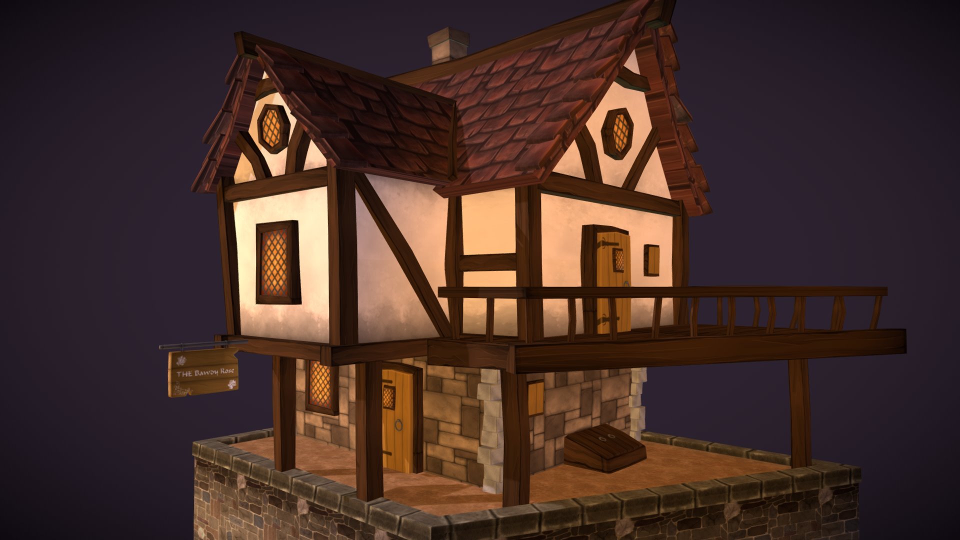 Medieval House - 3D model by Amy Turner (@AmyTurner) [8e47d9f] - Sketchfab