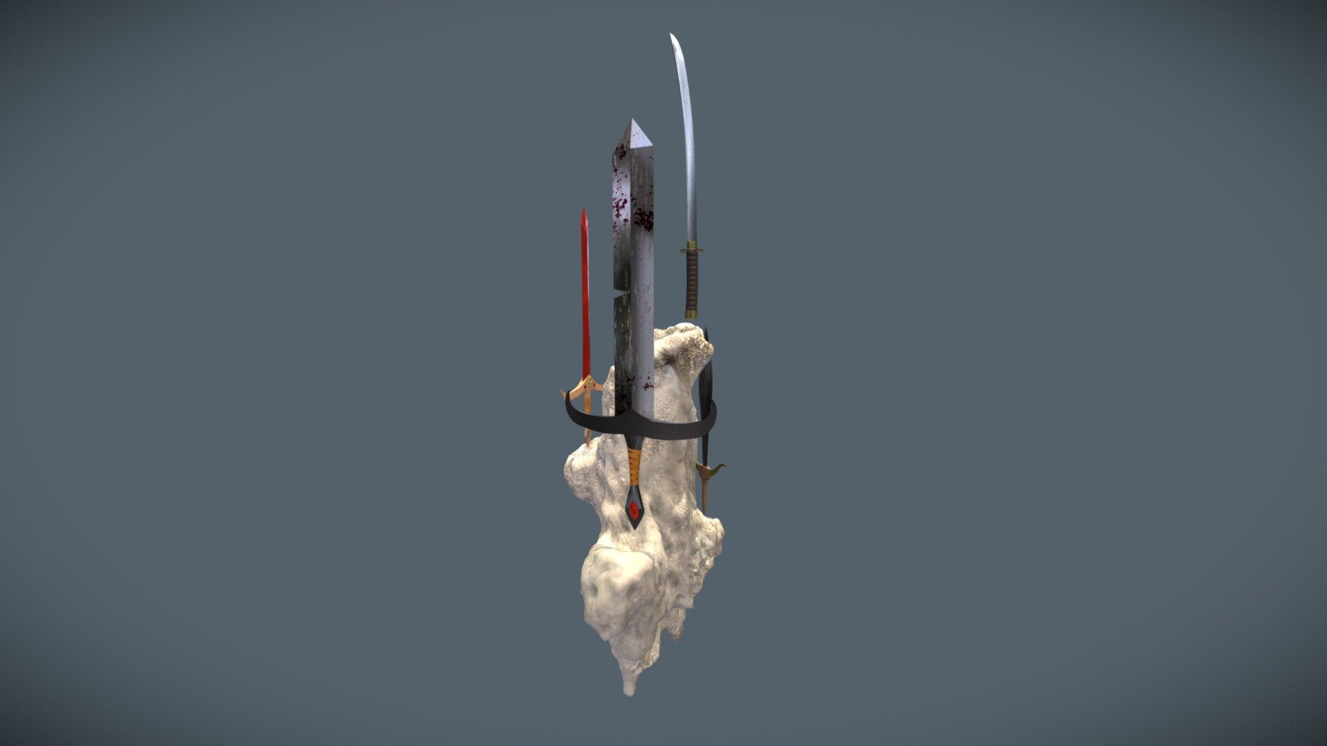 4 Fantasy Swords - Download Free 3D model by OneNoBeing [8e4aec3 ...