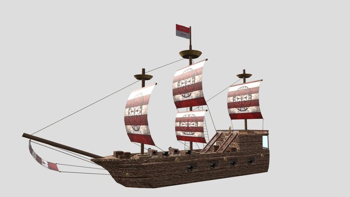 Frigate 3D models - Sketchfab