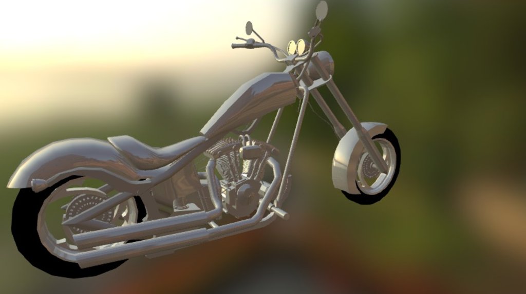 Motorcycle - 3D model by claudiaespindola [8e50225] - Sketchfab