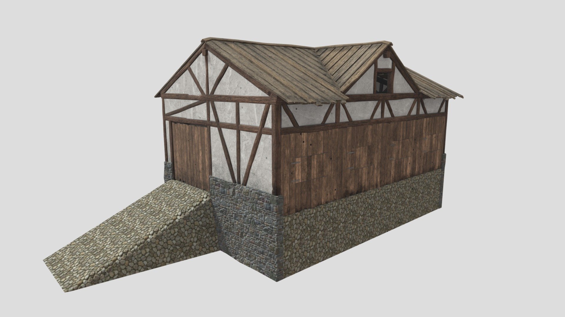 Medieval Horse Stable - 3D model by max_imum [8e54fa2] - Sketchfab