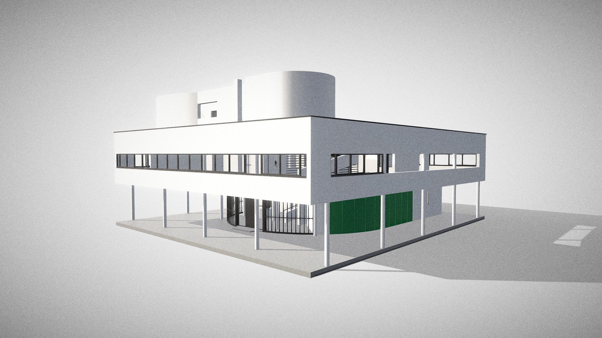 Le Corbusier, Villa Savoye - 3D model by leibldesign [8e5591a] - Sketchfab