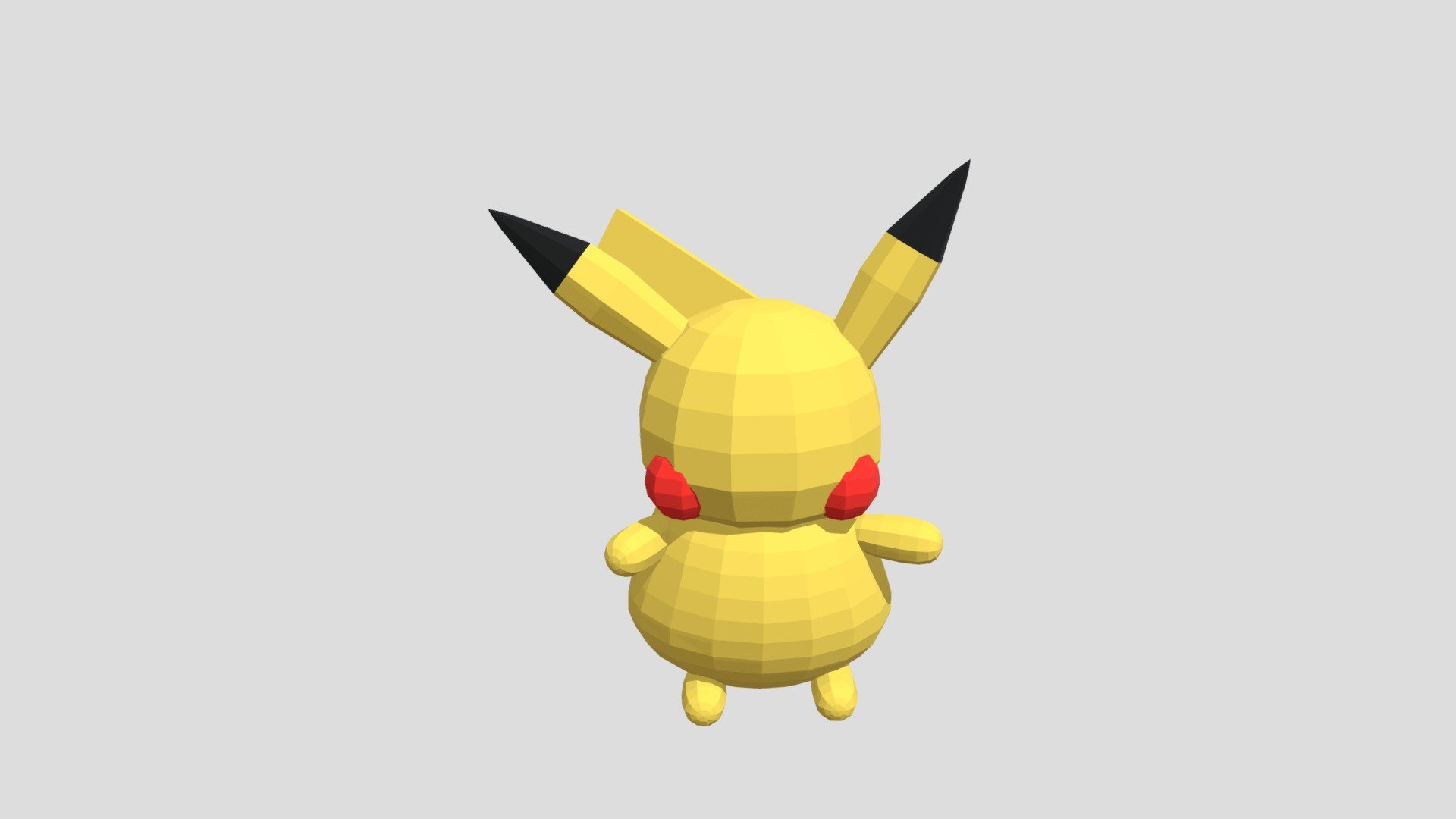 Pikachu - Download Free 3D model by rkochstudent [8e569bd] - Sketchfab
