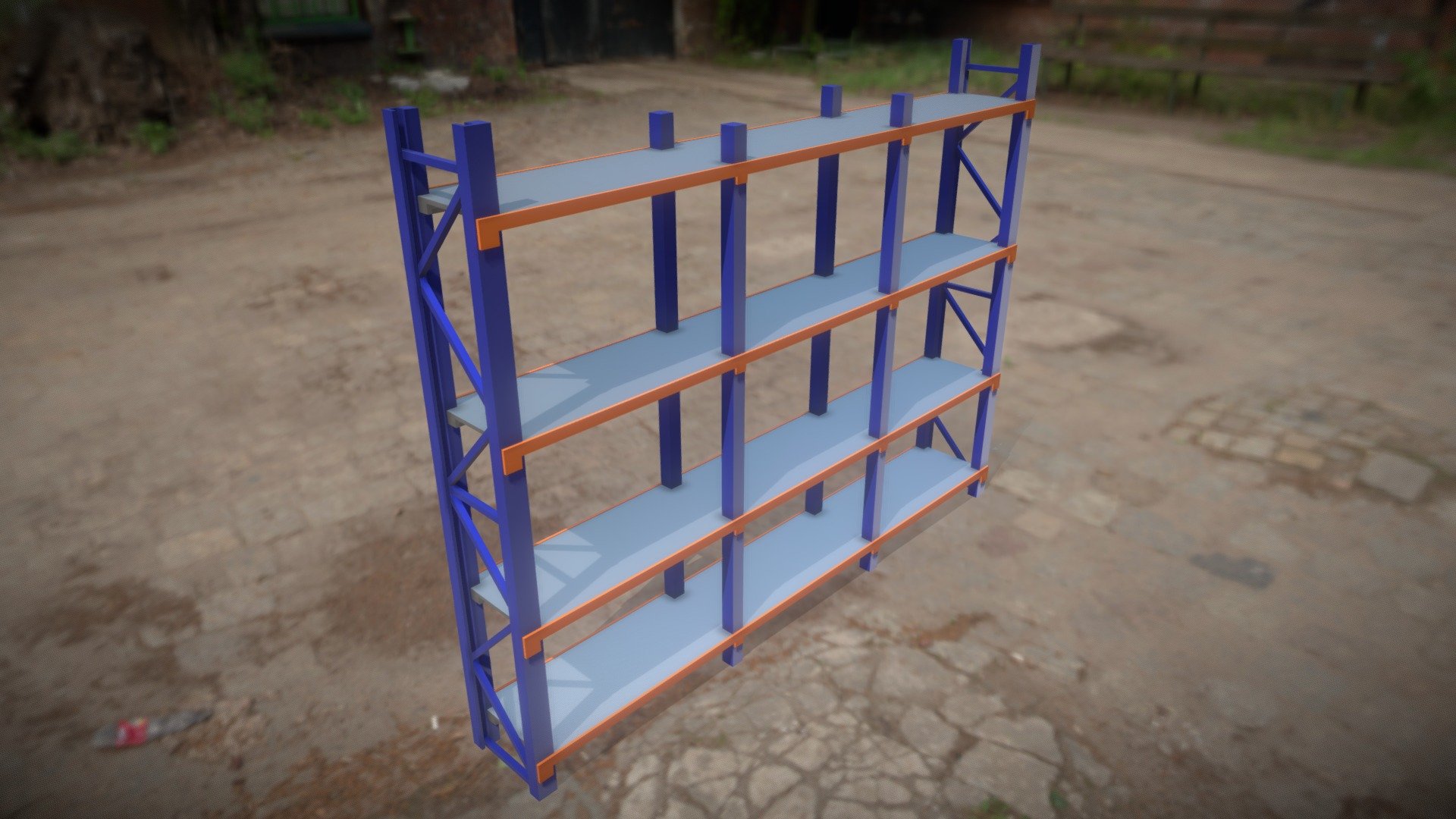 Warehouse Storage Shelf - Download Free 3D model by PowerPlug [8e56bfb ...