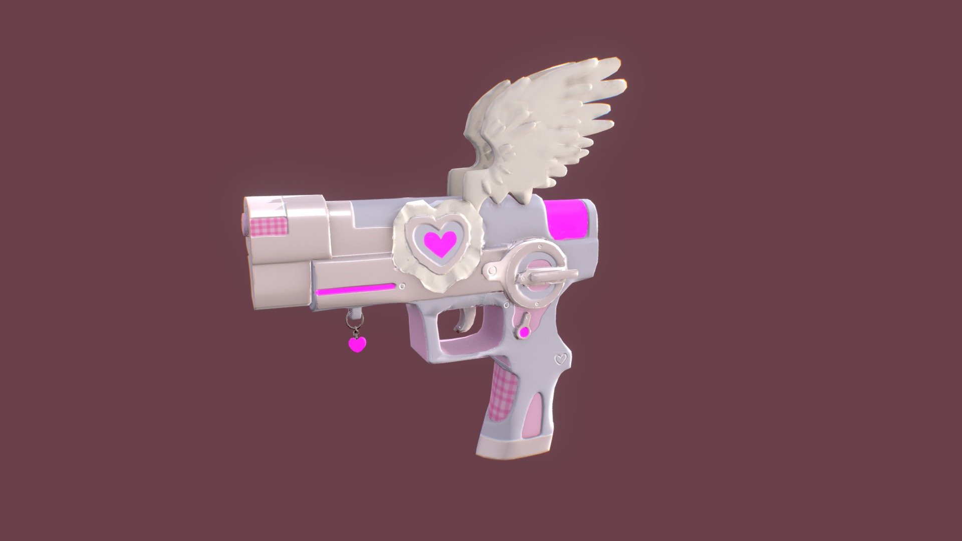 Pink Angel Wing Gun - 3D model by Julia Loizzo (@jloizzo) [8e57b0a ...