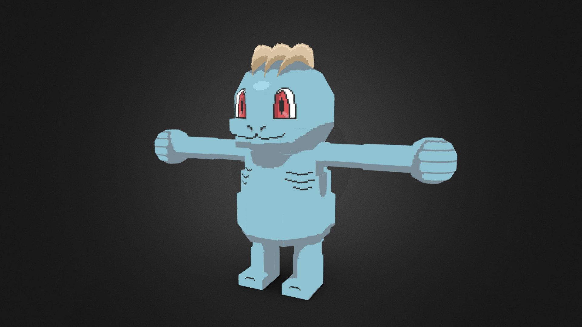 Machop - 3D model by BeBlock (@beblockstudio) [8e581b1] - Sketchfab