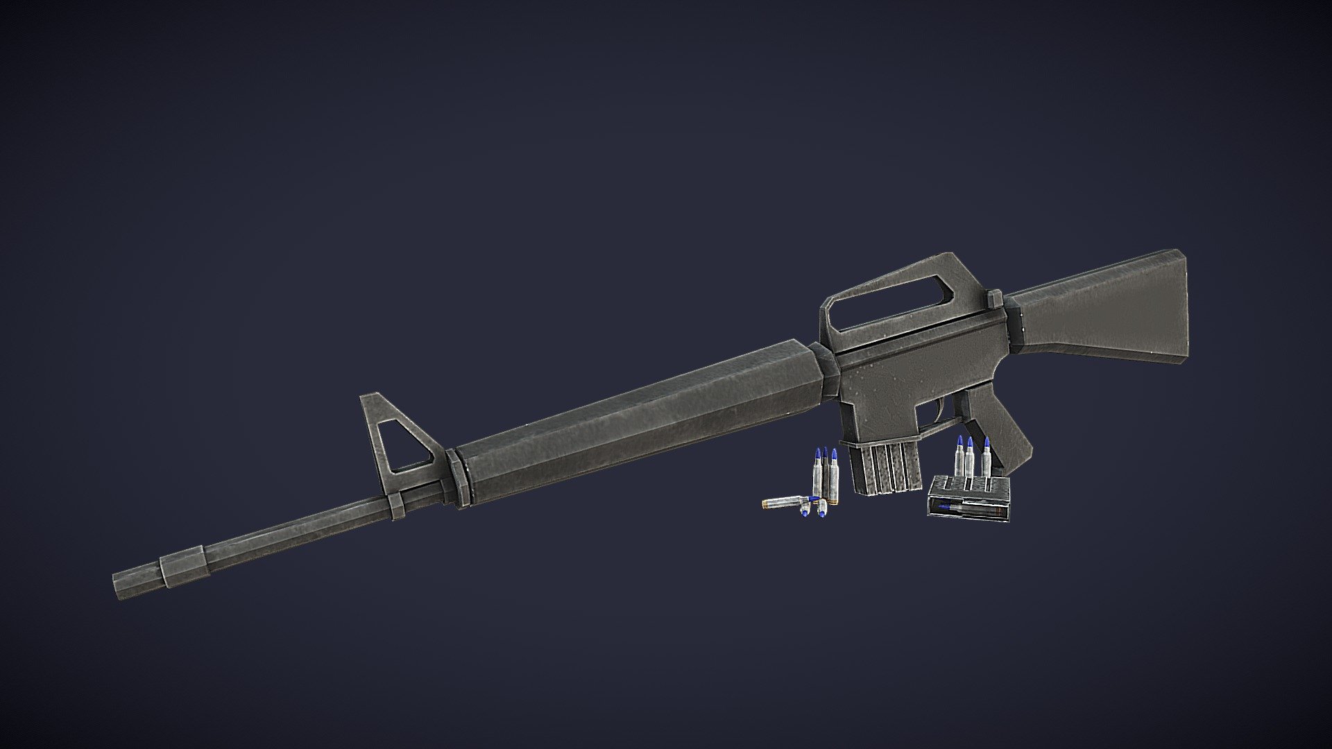 PS1 styled M16 - Download Free 3D model by Jusai (@nurbolnygmanov ...