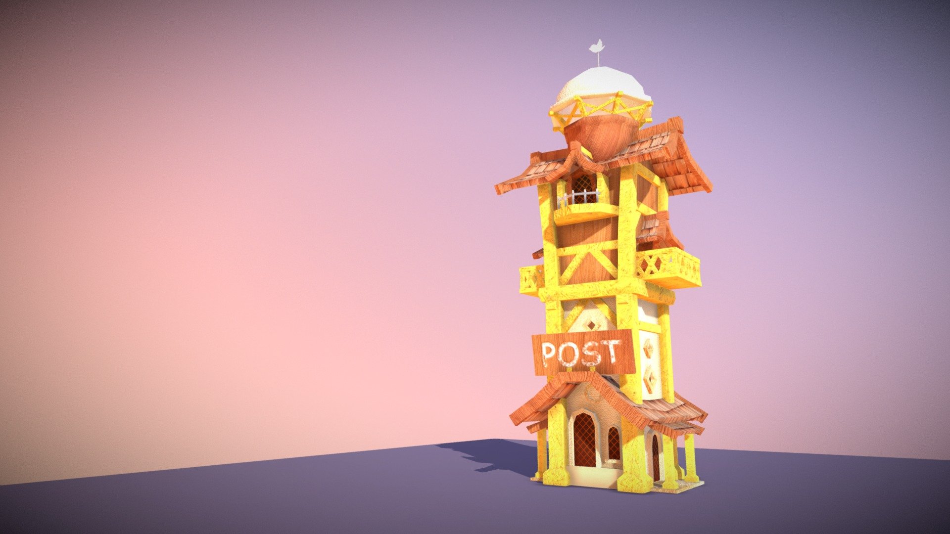 Post Office - 3D model by EuniceDu [8e5ce76] - Sketchfab