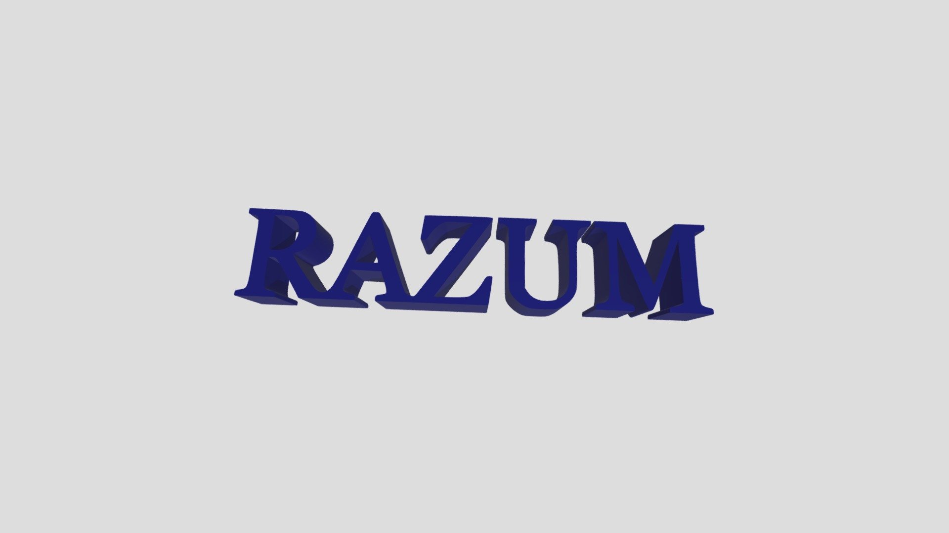 RAZUM - Download Free 3D model by aladinmark [8e5e788] - Sketchfab