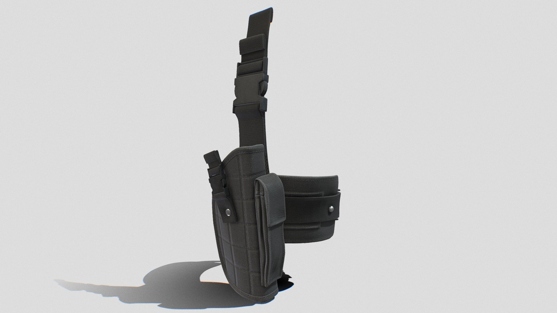 Tactical Gun Holster - 3D model by Pbr_Studio (@pbr.game.ready ...