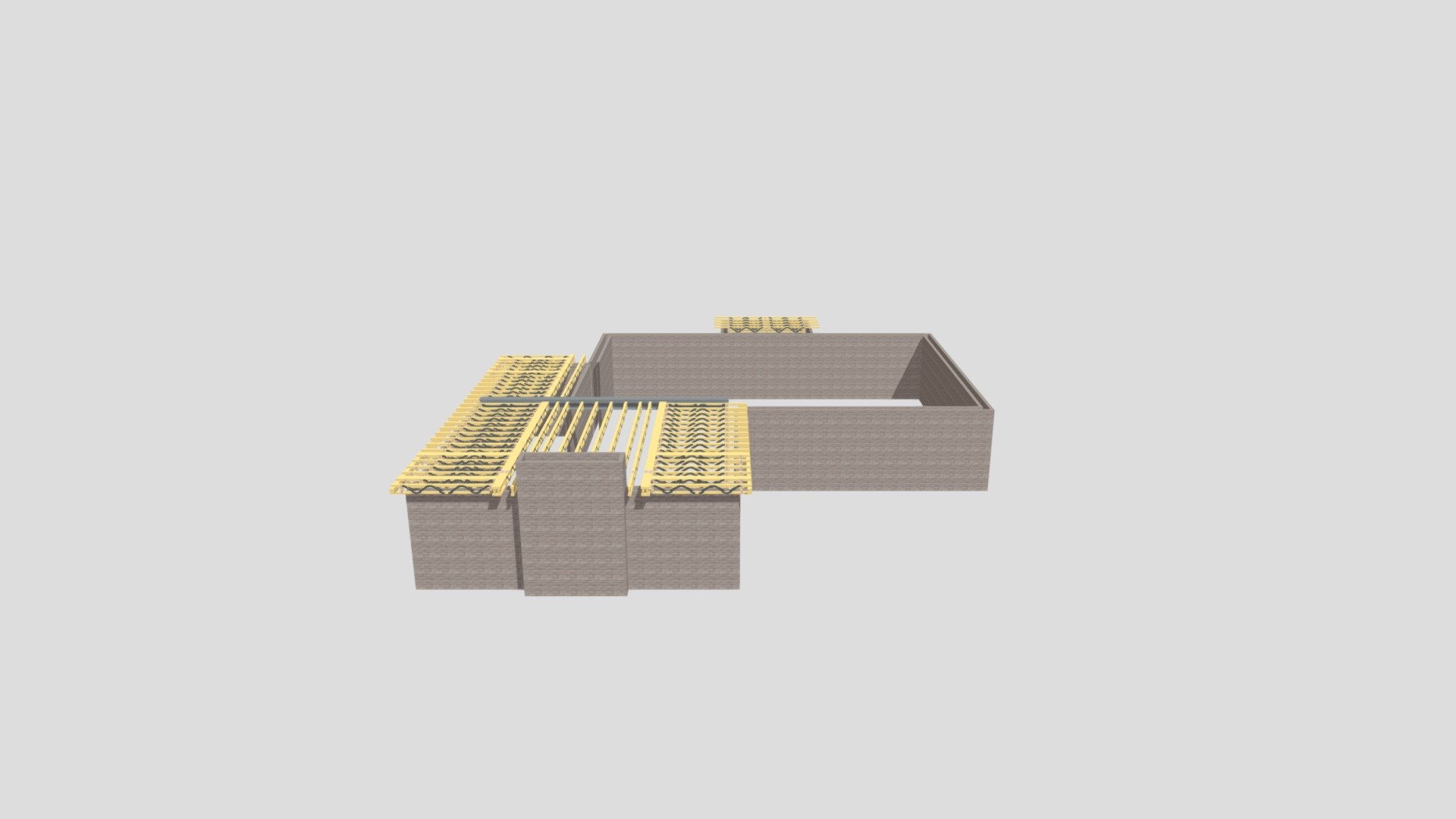 Mannion Flat Roof Rafters REV B - Download Free 3D model by Dermf ...