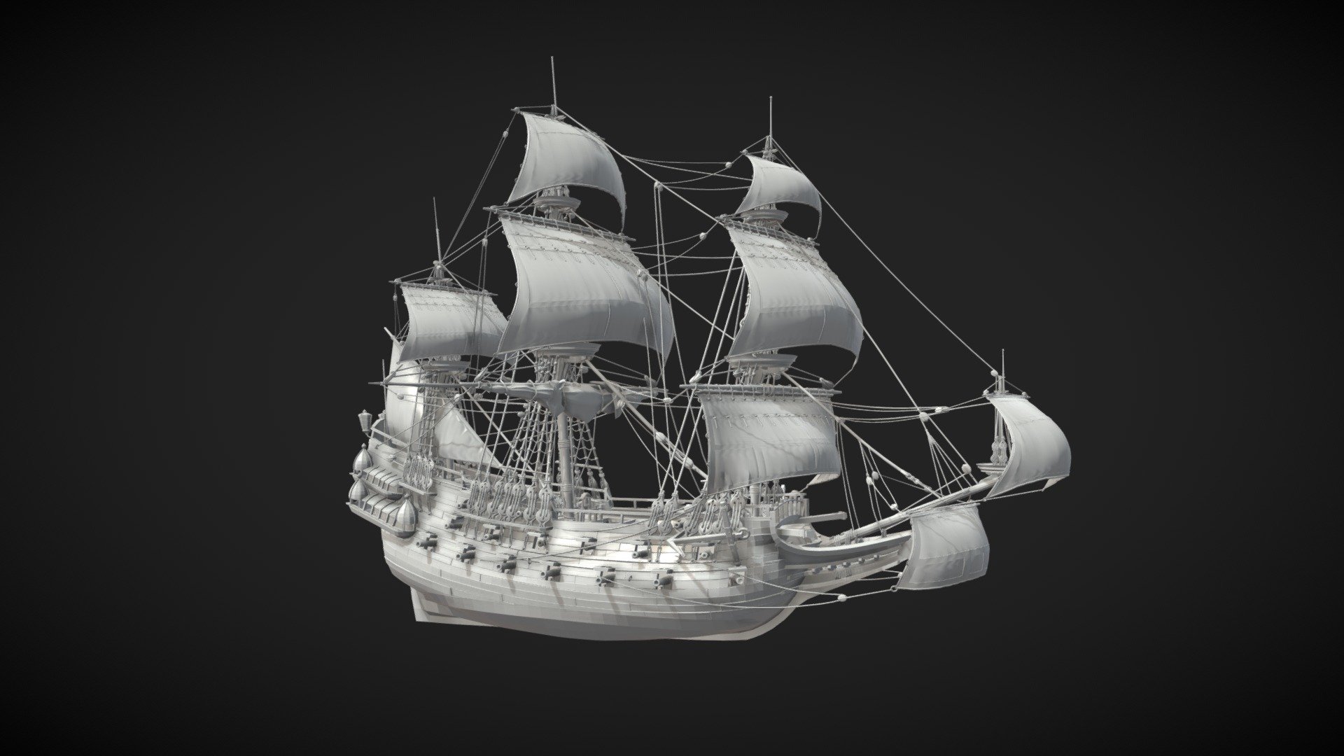 Galeon - 3D model by grafit (@studio_grafit) [8e600f9] - Sketchfab