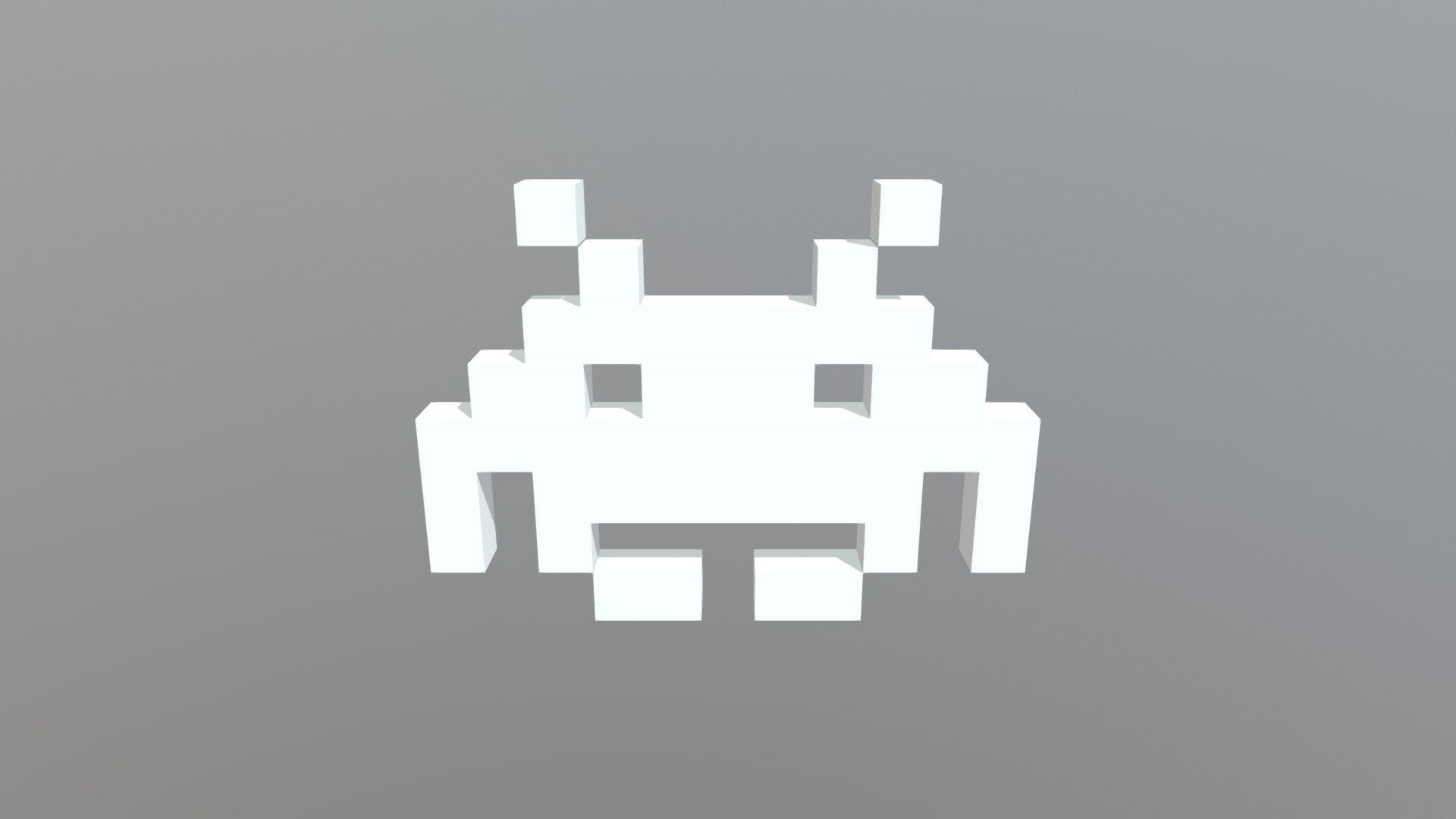 Space Invader - 3D model by markwstuart [8e60d54] - Sketchfab