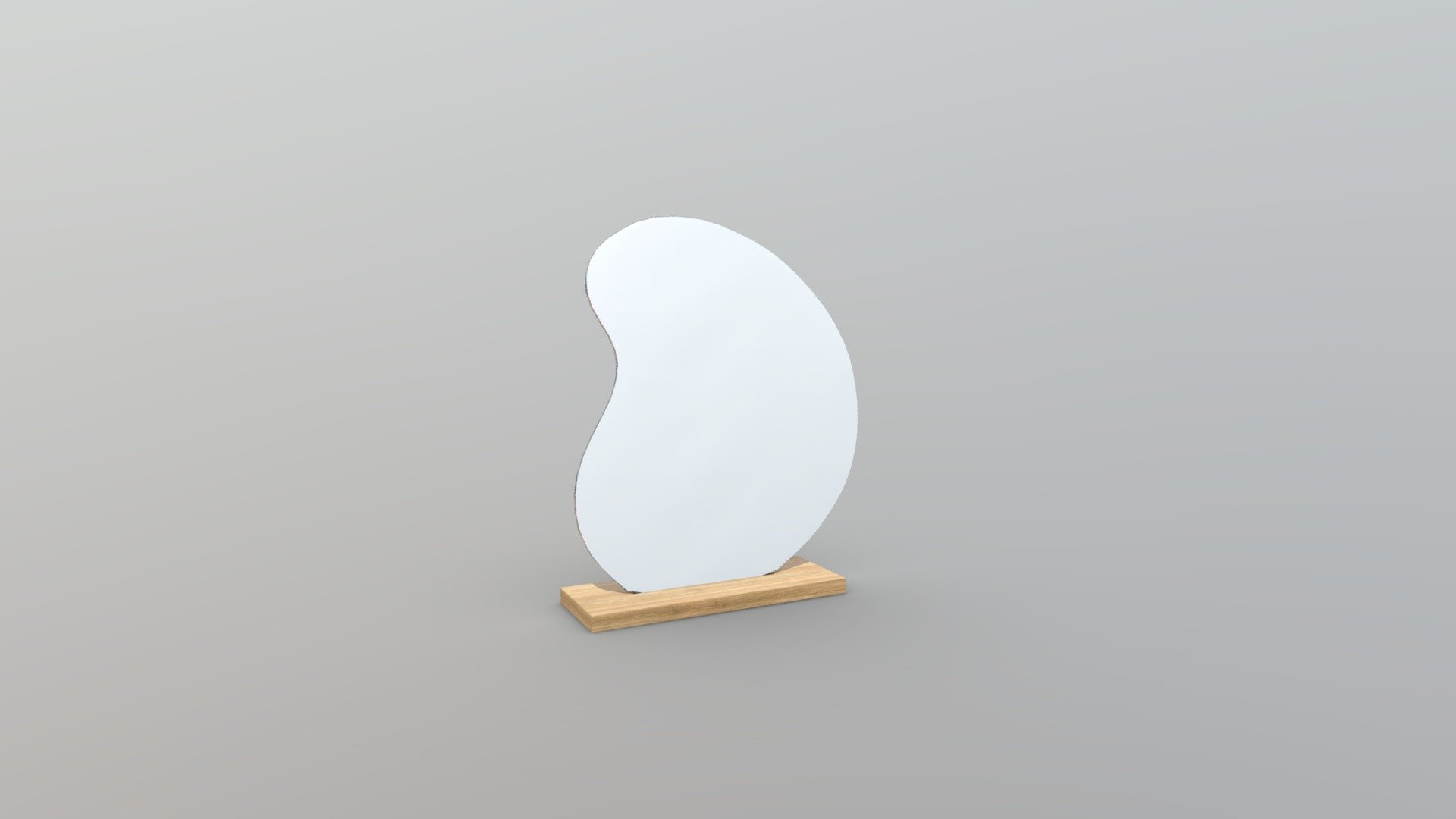 Bean Mirror Oak - Buy Royalty Free 3D model by interior model ...