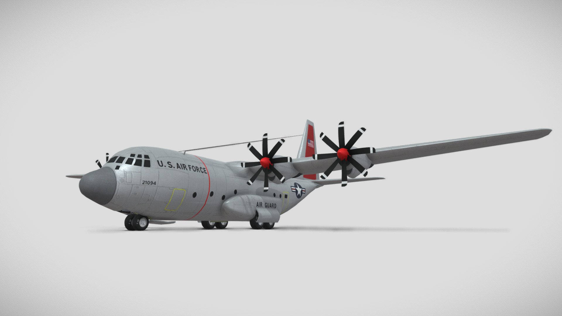Lockheed C-130 Low Poly - 3D model by Lex713 (@LunarEclips3) [8e6287a ...