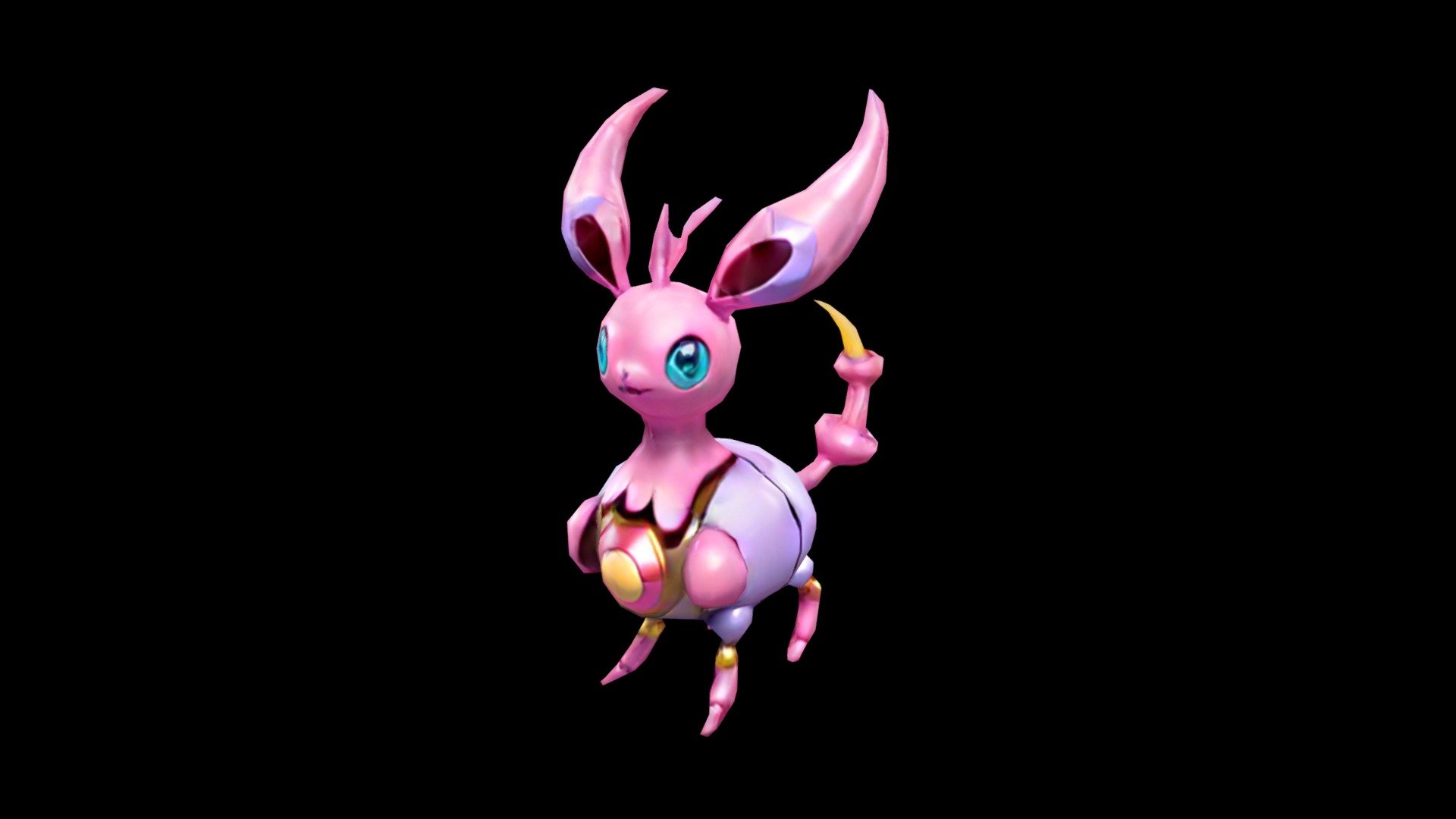 Whimsical Pink Fawn A Cartoon Artwork of a Mythi - Download Free 3D ...